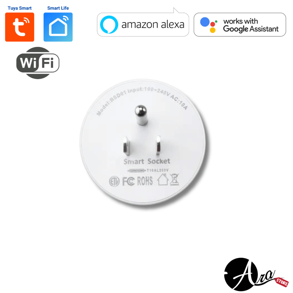 Enchufe inteligente Wifi Tuya Smart / Smart Life PST-BSD02 | Ara Store ...