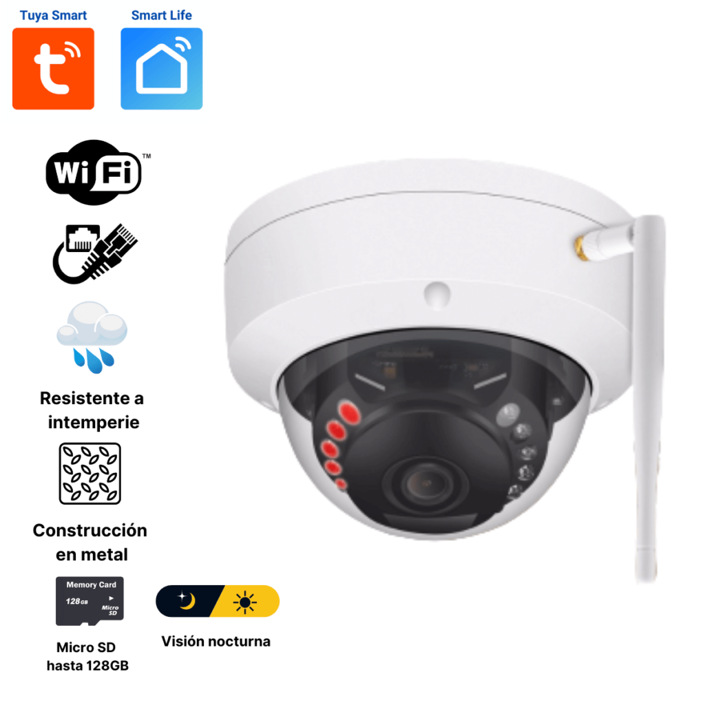 Mini Cámara de Seguridad Para Exteriores Wifi, Tuya Smart Life