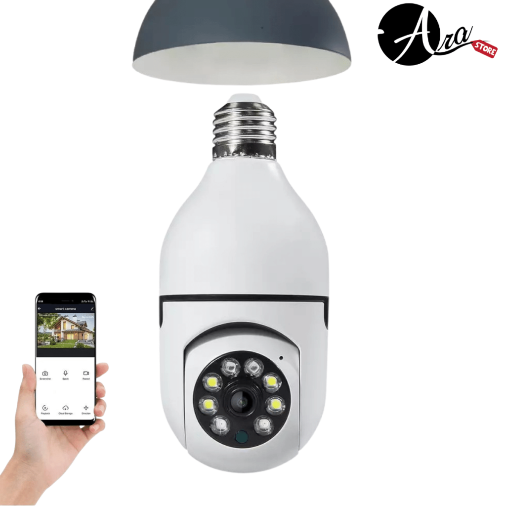 | Cámara tipo Bombillo 2Mp visión nocturna a color | Ara Store Costa Rica